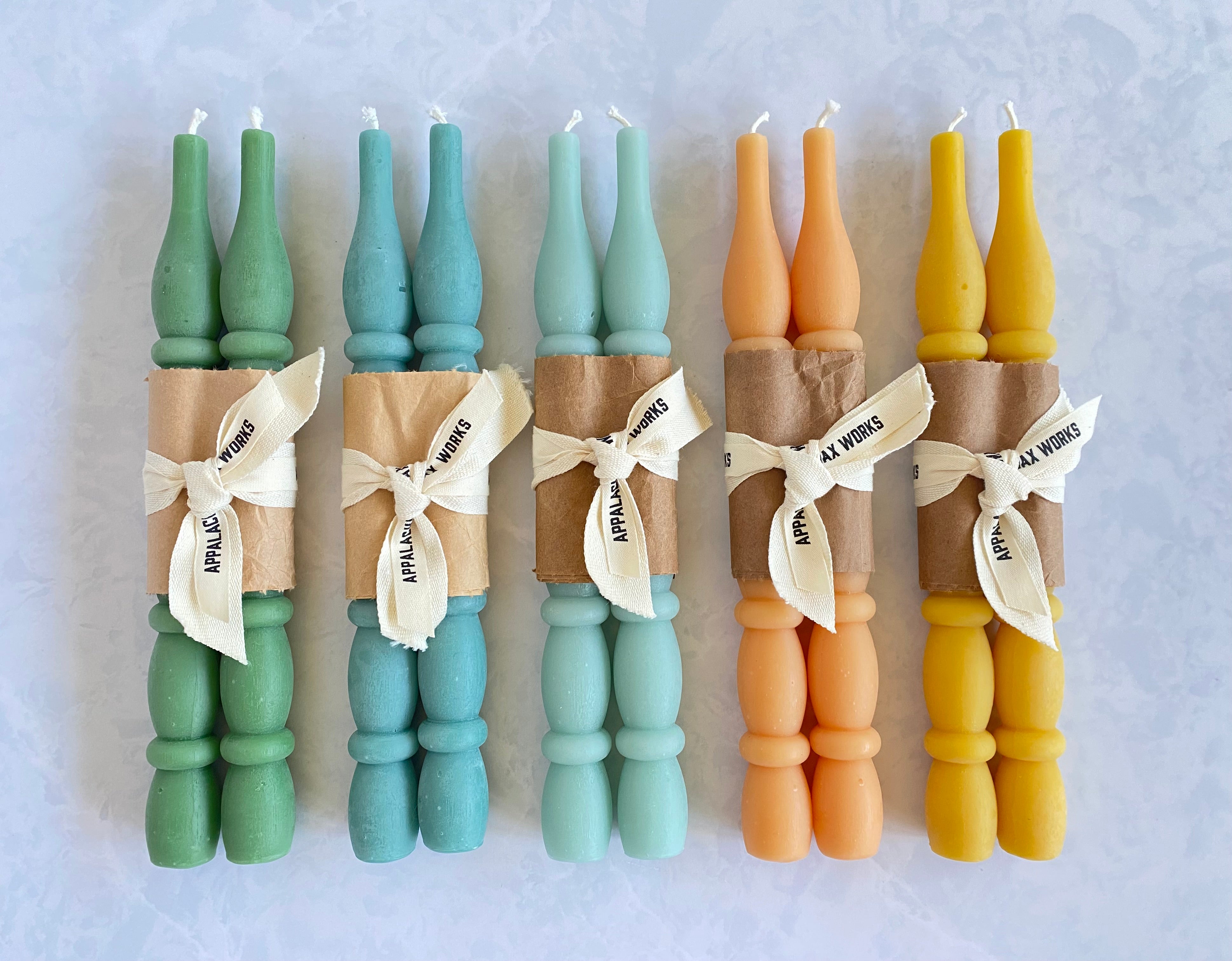 9" Spindle Taper Candles – Appalachian Wax Works